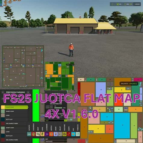 Ls25 Juotca Flat Map 4x V1600 Mod Ls25 Mods