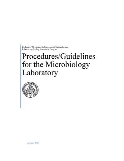 36 Clinical Microbiology Procedure Manual Clinical Lab Solutions