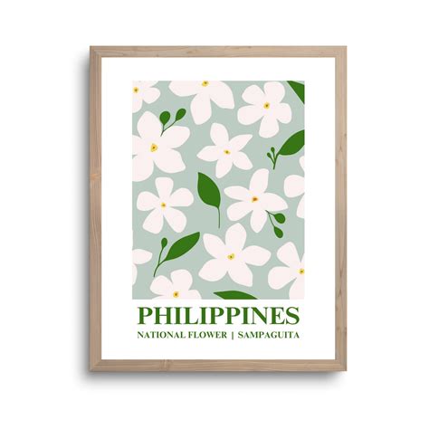 Sampaguita Wall Art Philippines National Flower Filipino Art