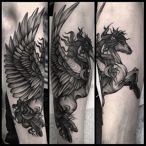 Black Pegasus Tattoo