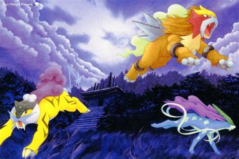 Entei Suicune Raikou Pokémon Hd Wallpapers Desktop And Mobile