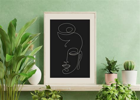 Zen Wall Art Meditation Poster Minimalist Buddha Art Print Black And