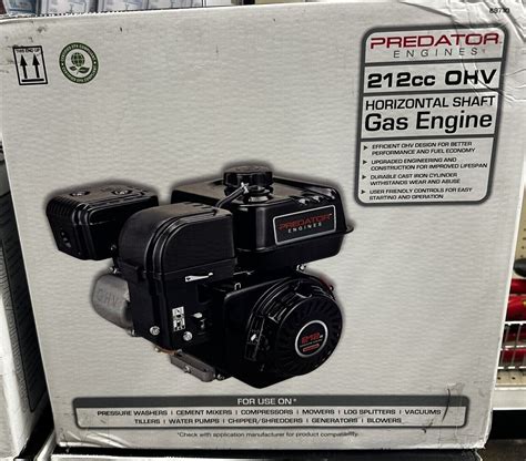 Predator 6 5 Hp 212cc Ohv Horizontal Shaft Gas Engine Epa No Ship To