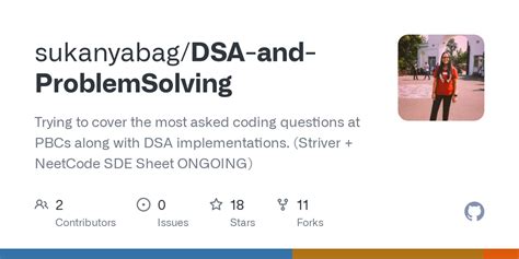 Github Sukanyabag Dsa And Problemsolving Trying To Cover The Most