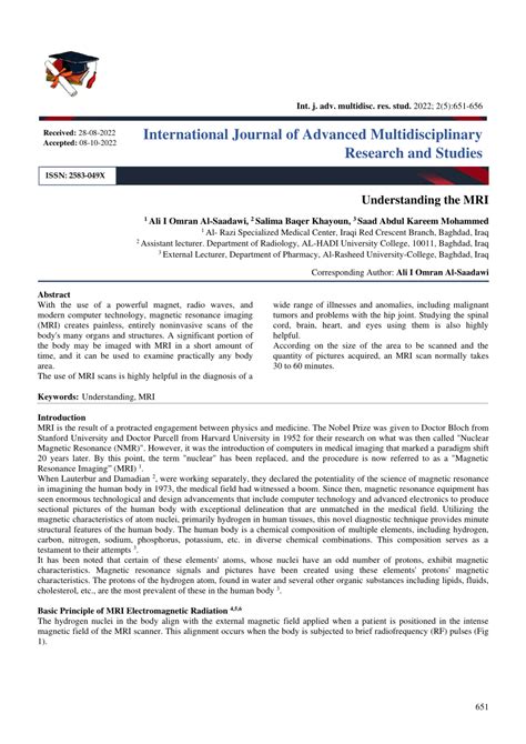 Pdf International Journal Of Advanced Multidisciplinary Research And