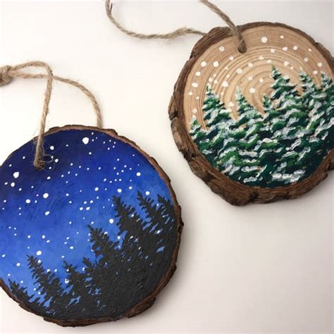 Hand Painted Wooden Ornament Etsy
