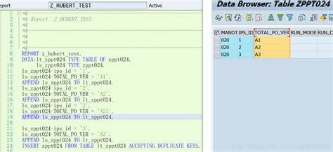 Abap Insert Accepting Duplicate Keys Csdn博客