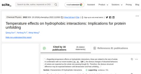 Temperature Effects On Hydrophobic Interactions Implications For
