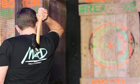 Axe Throwing For Up To Four Persons At Real Axe Urban Throwing Bar
