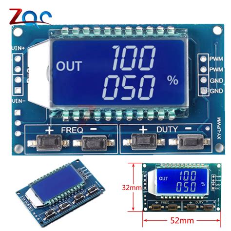 신호 발생기 pwm 펄스 주파수 듀티 사이클 조정 가능 모듈 lcd 디스플레이 1hz 150khz 3 3v 30v pwm