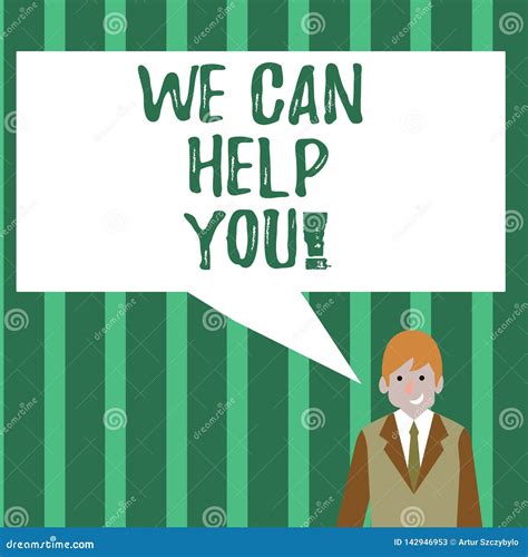 Word Writing Text We Can Help You Business Concept For Offering Good Assistance To Customers Or