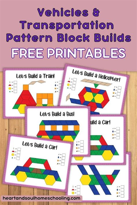 Shape Pattern Block Pictures Math Activity Free Printable Templates Artofit