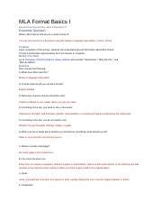 Understanding MLA Format Basics Importance Course Hero