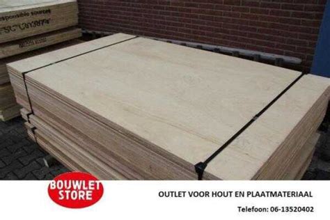 Meranti Multiplex Plaatmateriaal Meranti Multiplex 18 Mm