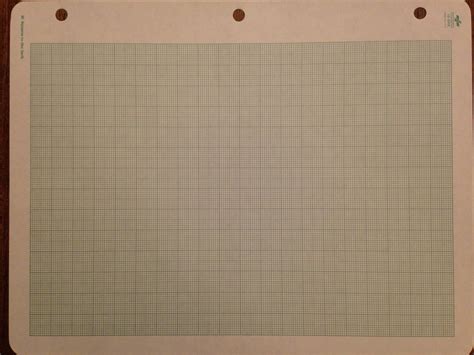 Vintage Graph Paper Rectangular Grid National Brand Drawing Weight