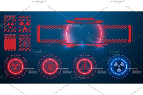 Danger Warning Circle Red Sign Blue Red Sign Graphic Shapes Design Cute Designs To Draw