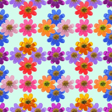 Geranium Cranesbill Pelargonium Seamless Pattern Texture Stock