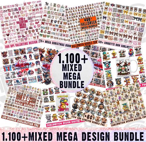 1 100 Mega Bundle Png Mixed Bundle Png Valentine Bundle Png