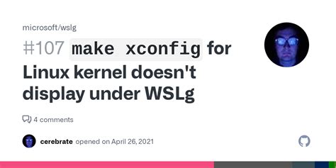 `make Xconfig` For Linux Kernel Doesnt Display Under Wslg · Issue 107