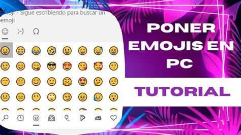 Poner Emojis En PC Tutorial YouTube