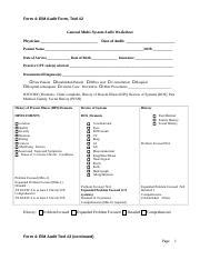 Comprehensive E M Audit Tool For Physician Evaluation Course Hero