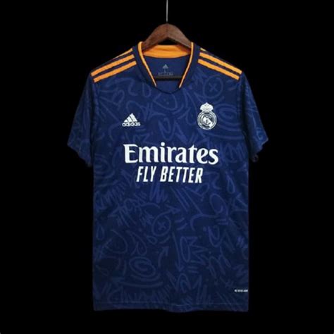 Jual JERSEY REAL MADRID AWAY MUSIM 2021 2022 BAJU BOLA REAL MADRID