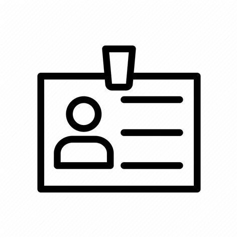 Badge Card Employee Id Pass Icon Download On Iconfinder