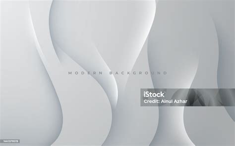 Abstract White Gray Soft Diagonal Shape Light And Shadow Background Eps10 Vector Stock