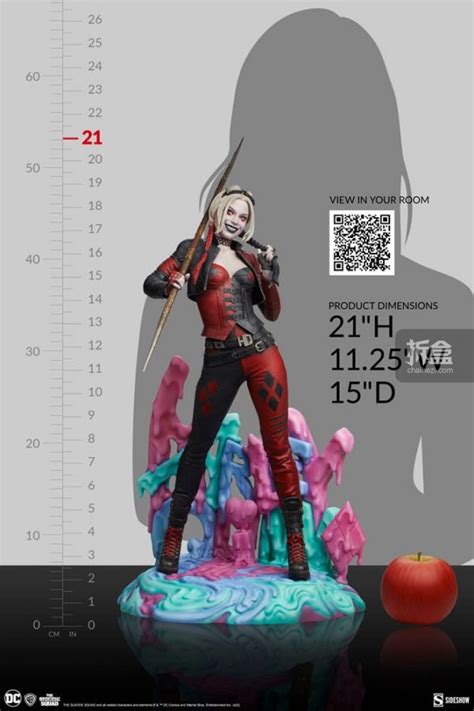 SIDESHOW DC电影系列 小丑女哈莉奎茵 玛格特罗比1 4雕像 拆盒