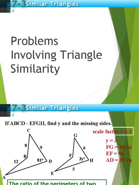 G9 Math Q3 Week 9 Problem Involving Triangle Similarity Download Free Pdf Geometric