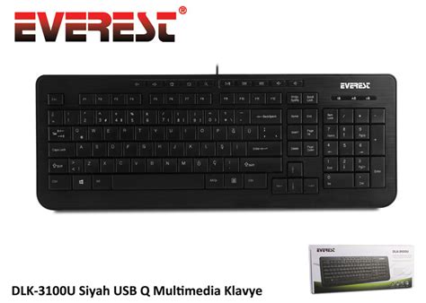 Everest Dlk 3100u Black Usb Q Multimedia Keyboard Segment Bilgisayar
