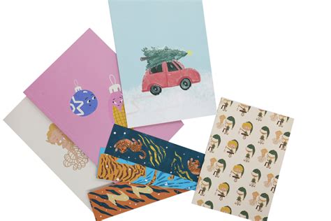 ესერთი საახალწლო წიგნაკი ელფით სათამაშოებით მანქანით სანიშნები საახალწლო ბარათი ელფით