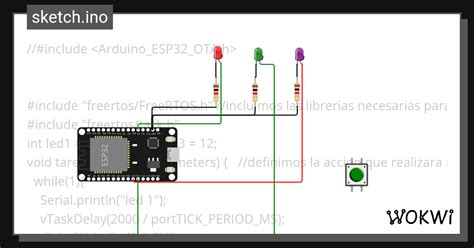 Secuencia Leds Copy Wokwi Esp32 Stm32 Arduino Simulator