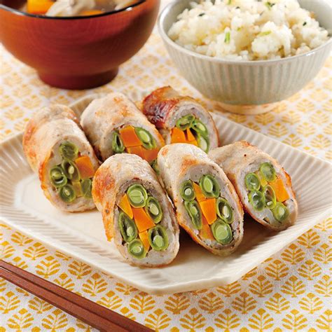 野菜の肉巻き 梅しそ風味 ヤオコーレシピ By Cooking Support