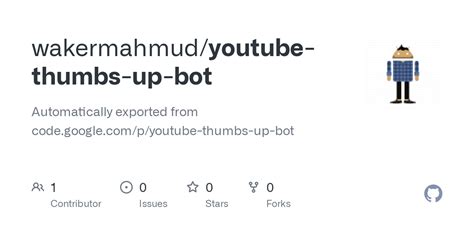 GitHub Wakermahmud Youtube Thumbs Up Automatically Exported From