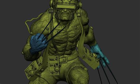 Wolverine Concept Full Body Fanart 3d Print Ready Asset 3d Model 3d