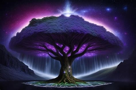 Premium Ai Image The Tree Of Life Across Galaxies And The Vast Universe