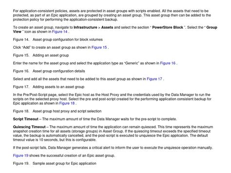 Asset Group Configuration Protecting Epic Data With Dell Powerprotect Data Manager Dell