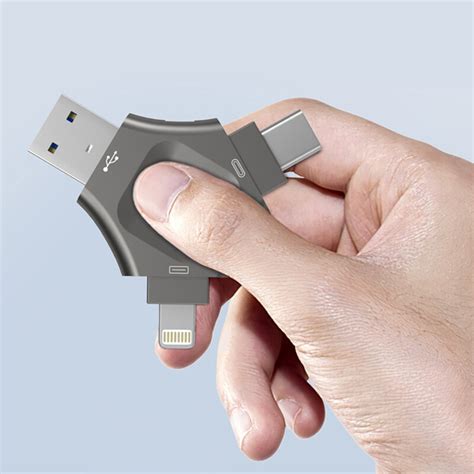 NK 830 3 In 1 Personalized Fingerprint Unlock USB Flash Drive Type C USB2 0 IP Memory Flash