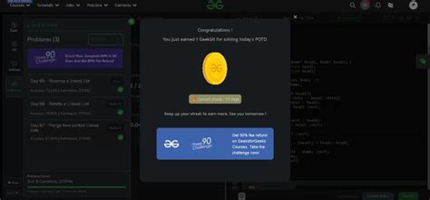 Prateek Dwivedi On Linkedin Gfg160 Geekstreak2024 Geeksforgeeks Codingchallenge Cpp Day19