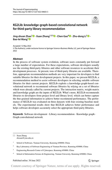 Kg2lib Knowledge Graph Based Convolutional Network For Third Party