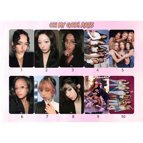Combo 10 Photocards Ot6 Katseye Impressão Frente E Verso Leia A