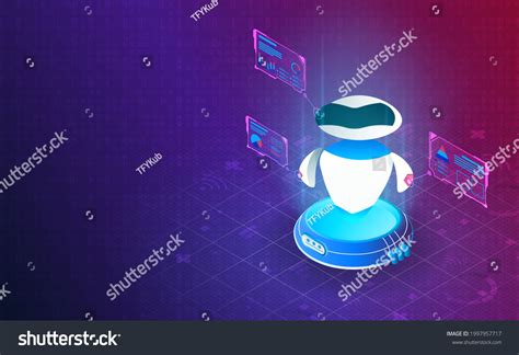 Isometric Robotic On Processor Chip On Stock Vector Royalty Free 1997957717 Shutterstock