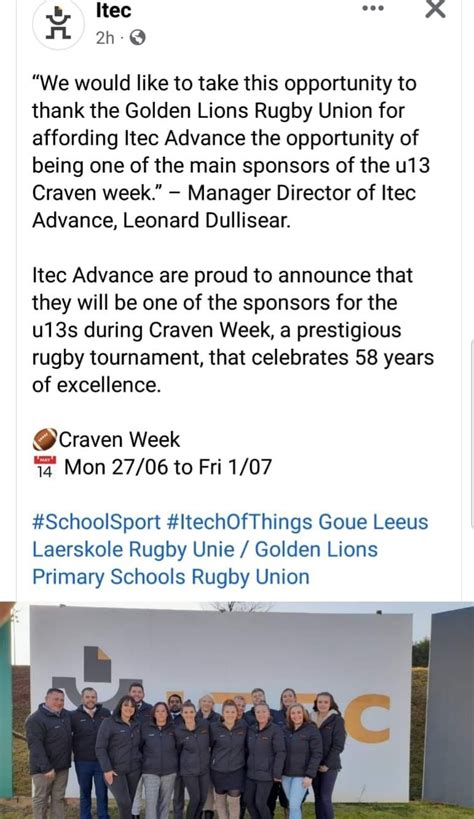 Itec Advance So Proud To Be Part Of This Team Michelle Esterhuizen