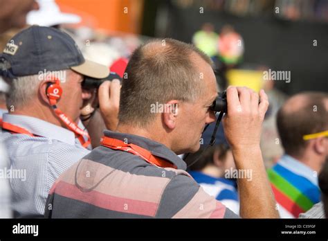 Binoculars At The Fourth Ashes Test Cricket Match Australia Versus