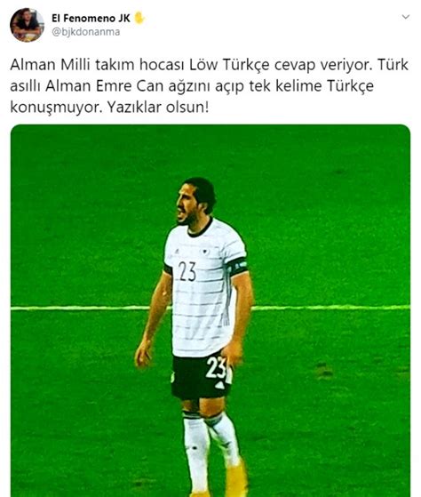 Türk asıllı Alman oyuncu Emre Can Türkçe konuşmadı sert tepki gördü Son Dakika