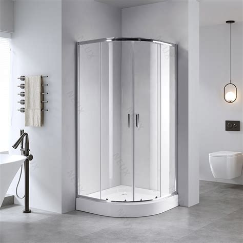 5mm Tempered Sliding Door Shower Room Corner Shower Cabin With Tray