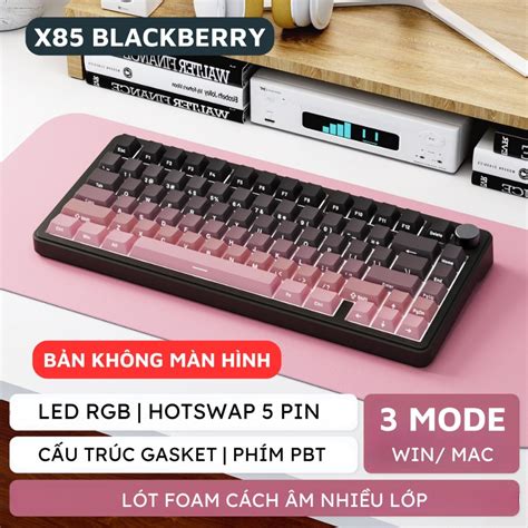 Bàn Phím Cơ Không Dây Royal Kludge Rk61 Plus Led Rgb 3 Mode Hotswap