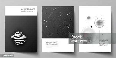 A4 포맷 커버 모형의 벡터 레이아웃은 브로셔 전단지 레이아웃 소책자 커버 디자인 책 디자인 브로셔 커버용 설계 템플릿입니다 기술 과학 미래 배경 우주 천문학 개념 0명에