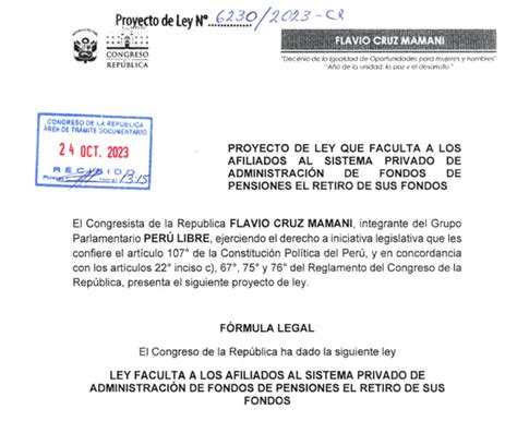Consulta Retiro De Afp 2023 En Perú Presentan Proyecto Para Desembolso